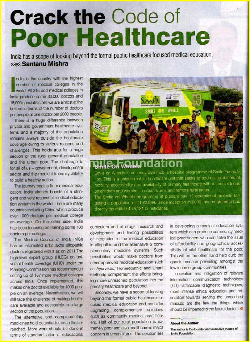 Crack the Code of Poor Healthcare - Smile Foundation