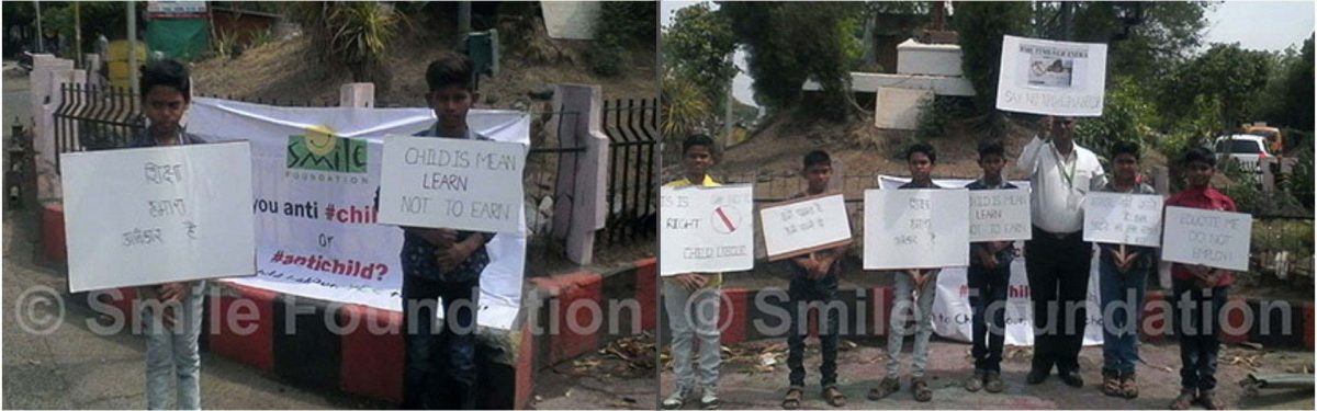Say no to child labour, say yes to school - Smile Foundation