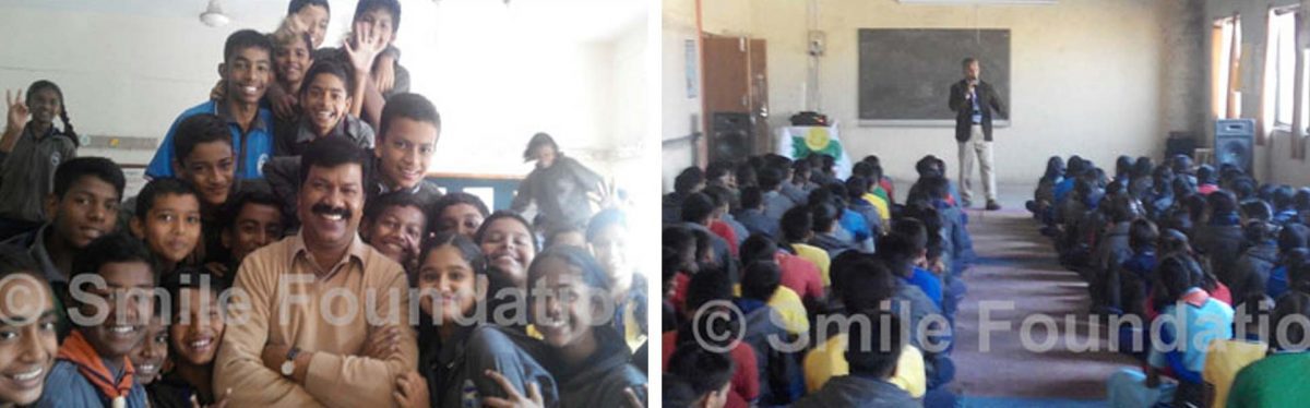 Early morning learning for KV Pune students - Smile Foundation